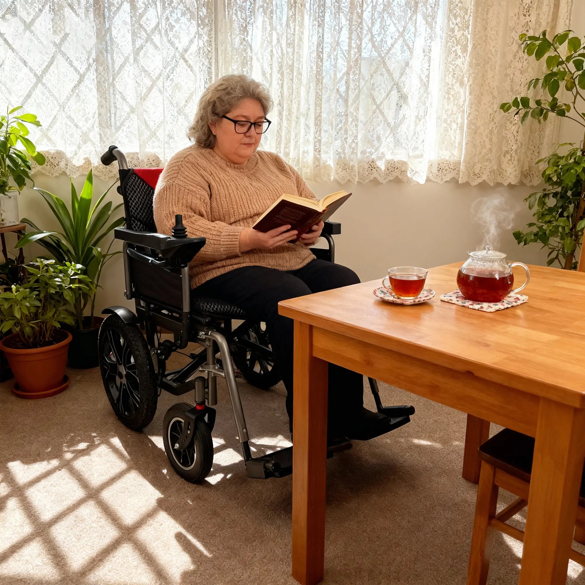 Heavy-Duty Folding Power Chair for Obese Seniors | Anywell YS16-1
